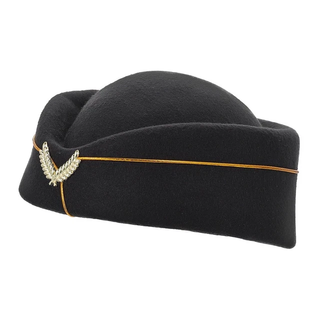 FLIGHT STEWARDESS HAT Air Hostess Cap Hats for Women Attendant ...