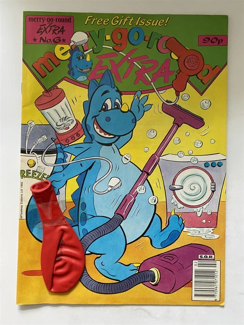 MERRY-GO-ROUND #6 WITH Free Gift Balloon UK British Fleetway Comic 1992 ...