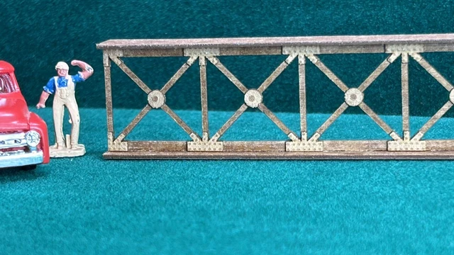 HO SCALE 60FT I-Beam Kit Bridge Structural Girder Flat Car Load Laser ...