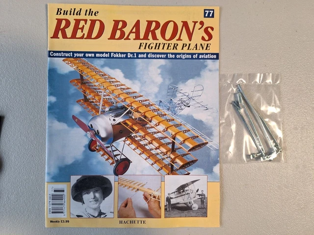 HACHETTE BUILD THE Red Baron's Fighter Plane, Issue 77 with Parts EUR 4 ...