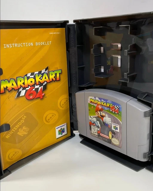 NINTENDO 64 (N64): Mario Kart 64 w/Custom Made Case £43.23 - PicClick UK