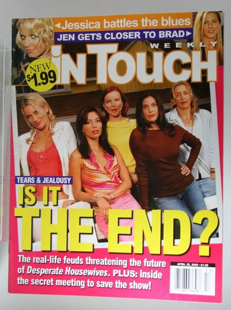 IN TOUCH WEEKLY Desperate Housewives Cover April 2005 Jessica Jennifer ...