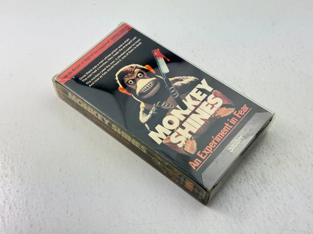 VINTAGE 1991 MONKEY Shines VHS Tape Jason Beghe Horror Thriller Romero ...