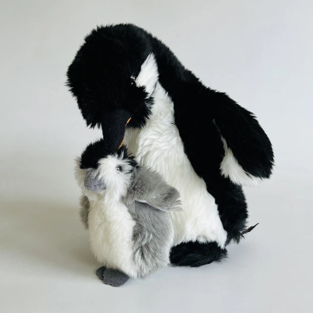 DOWMAN SOFT TOUCH Penguin And Baby Chick Bird Soft Toy Stuffed Animal 8 ...