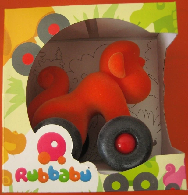 GRAND SINGE JOUET écologique pousser/tirer Rubbabu NEUF Monkey green rubber toy EUR 29,95 ...