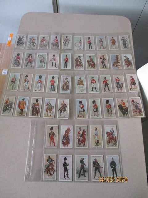 JOHN PLAYER & Sons Regimental Uniforms BLue Backs 1912 Full Set of 50 ...