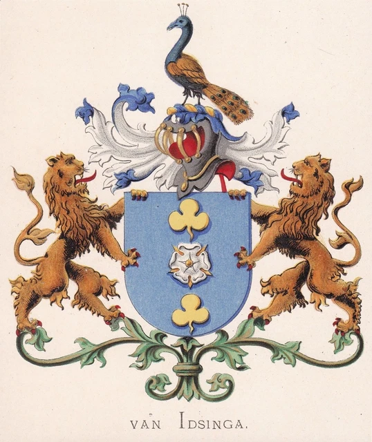 VAN IDSINGA WAPEN Armoiries Coat Of Arms Blason Nederland Heraldry ...