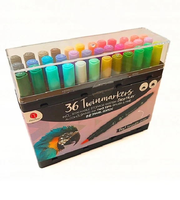 DECO TIME 36 Twin Designing, Drawing & Sketching Markers Creative Arts ...