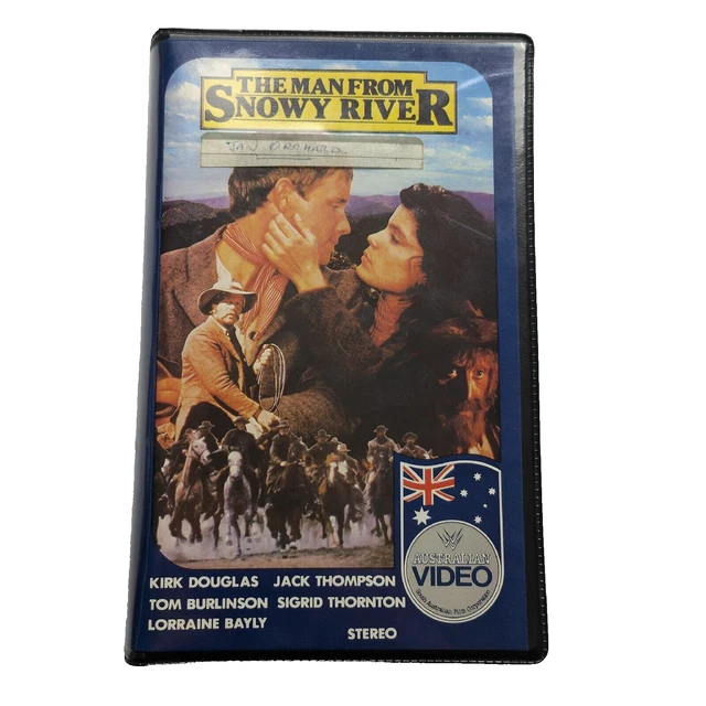 THE MAN FROM Snowy River VHS 1982 Australian CEL Video VGC Kirk Douglas ...