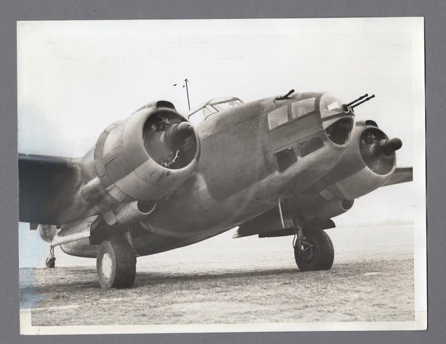 LOCKHEED VENTURA B-34 Raf Original Vintage 1943 Ww2 Press Photo Censor ...