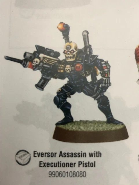 WARHAMMER 40K CLASSIC Vindicare Assassin with Exitus Pistol primed ...