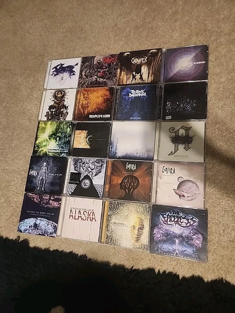 LOT DE 20 CD MetalCore Deathcore Djent Death Metal titres rares !! Look ...