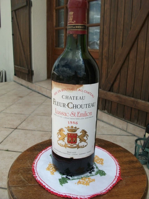 CHATEAU la fleur chouteau 1986 lussac saint emilion EUR 20,00 - PicClick FR