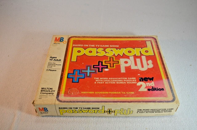 PASSWORD PLUS 2ND Edition Ages 10-Adult MB 1978 £19.06 - PicClick UK