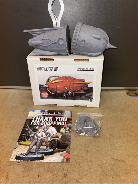 CROOKED DICE GAME Design Studio Retro Rocketship 3D Printed Vehicle ...