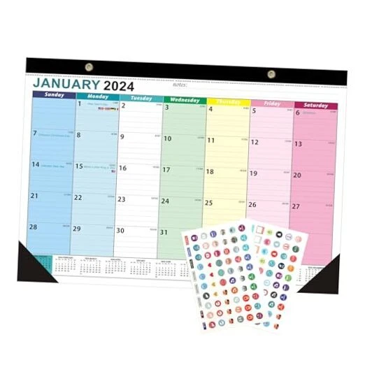 CALENDRIERS DE BUREAU, janvier 2024 - juin 2025, 2024 calendriers ...