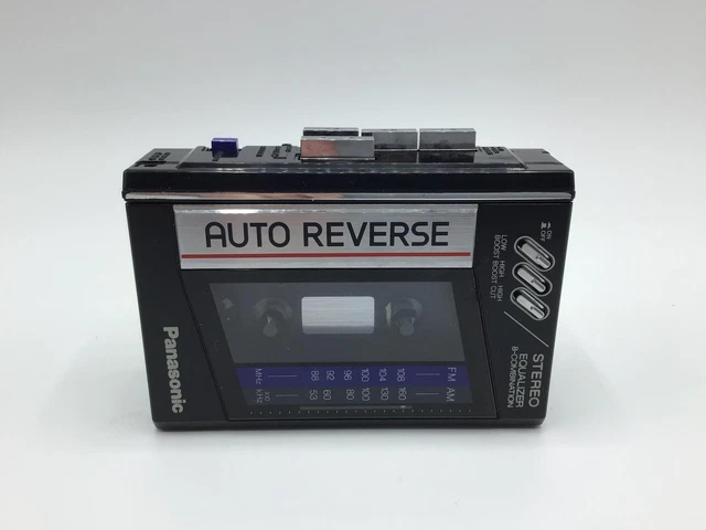 VTG 1980S PANASONIC Auto-Reverse Cassette Player AM/FM Radio Japan (RX ...