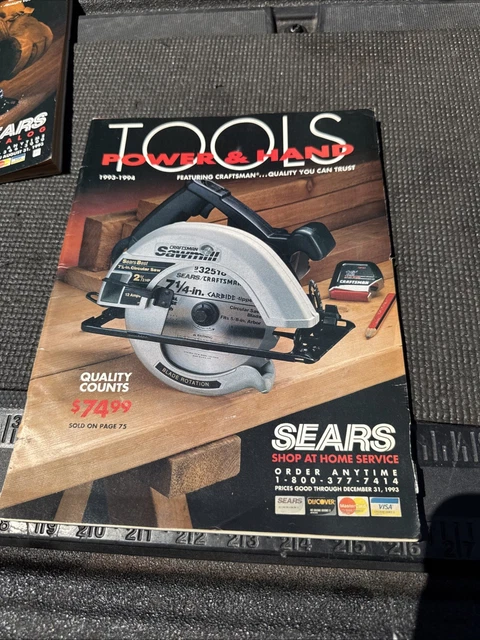 SEARS CRAFTSMAN USA Power Hand Tool Catalog 1993 1994 Rare £18.76 ...