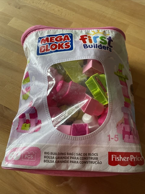 MATTEL MEGA BLOKS DCH54 First Builders Bausteinebeutel Medium 60 Teile ...