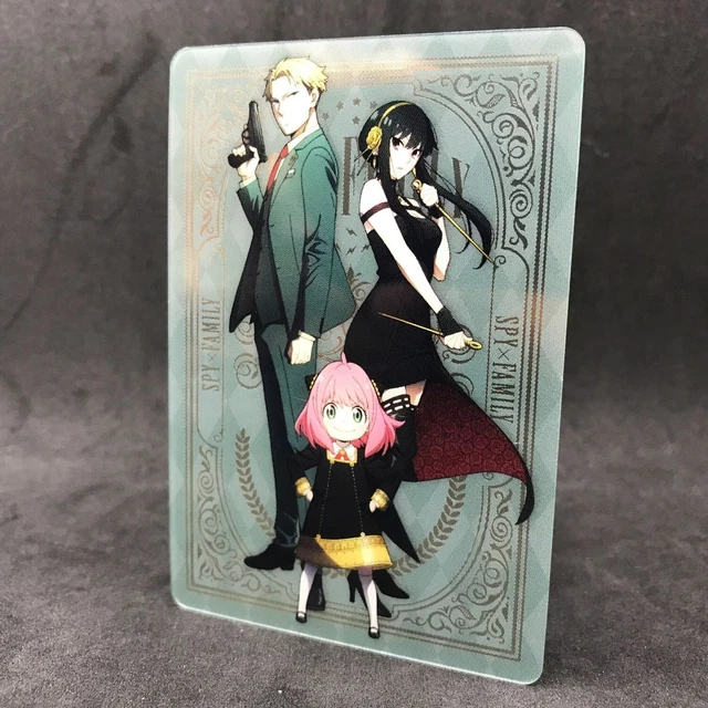 SPY X FAMILY LOID ANYA YOR No.22 Green Japanese Collectable Metal Card ...