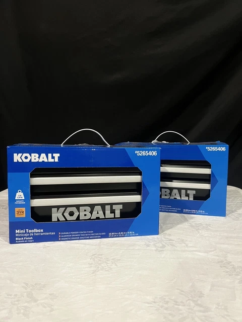 BRAND NEW 25TH Anniversary Kobalt Mini Toolbox BLACK Tool Box (5265406 ...