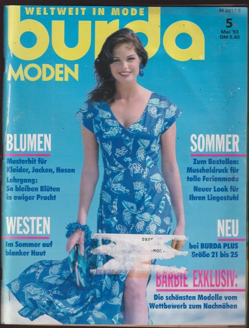 BURDA MODEN ISSUE 5 from 1993 with instructions and pattern sheets £5.15 - PicClick UK