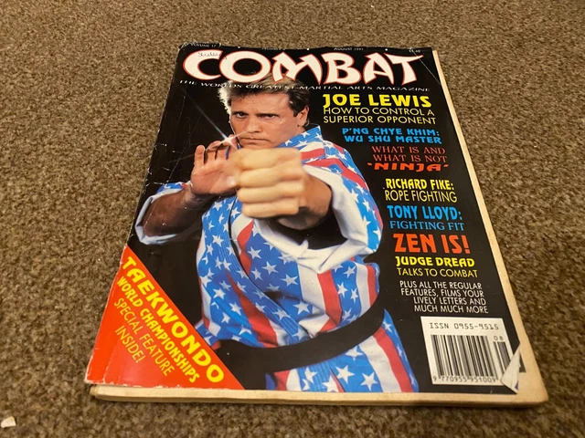 COMBAT MAGAZINE 1991 Aug Joe Lewis. P'ng Chye Khim. Richard Fike. Judge ...
