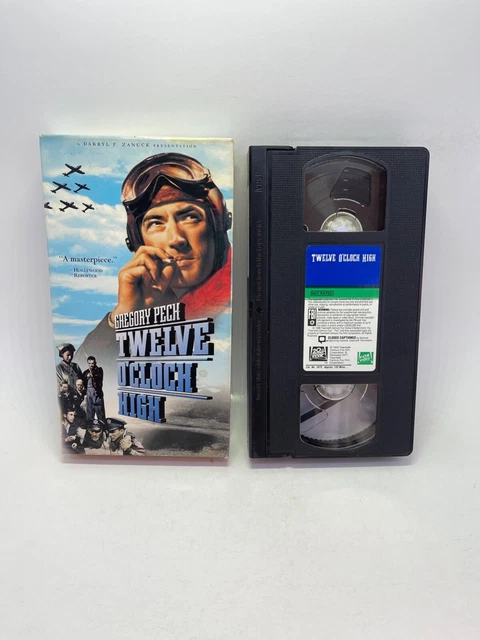 TWELVE O'CLOCK HIGH VHS Full Screen Gregory Peck 9️⃣ £5.00 - PicClick UK