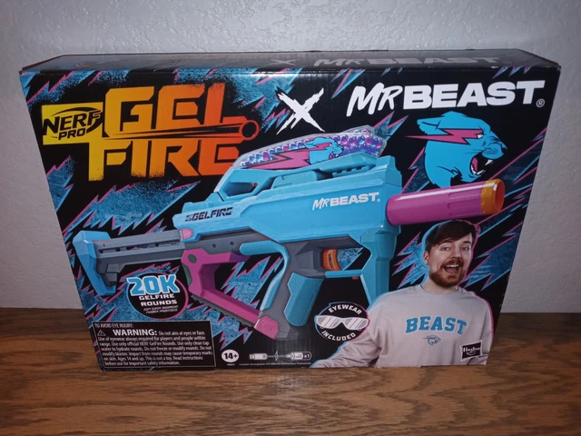 NERF PRO GELFIRE X Mrbeast Fully Automatic Blaster Limited Edition ...