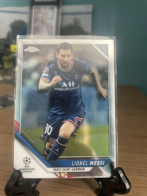 LIONEL MESSI - Topps Chrome 2021/22 UEFA Champions League Base #100 ...