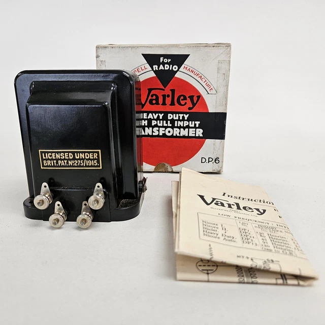 VARLEY VINTAGE PUSH Pull Input Transformer Dp6 Nos Boxed (Lc100) £75.00 ...