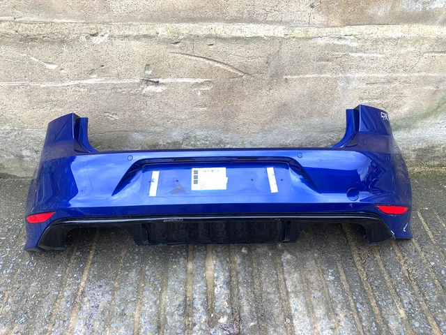 VW GOLF R Mk7 Complete Rear Bumper In Lapiz Blue Ld5K 2014 - 2019 £180. ...