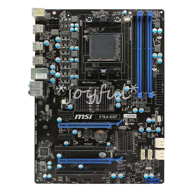 FOR MSI 970A-G43 Motherboard MS-7693, Socket AM3+, AMD 970 Chipset ...