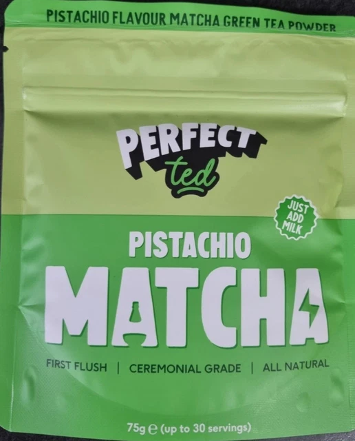 PERFECT TED NEW PISTACHIO Matcha Green Tea Powder 75g £6.99 - PicClick UK