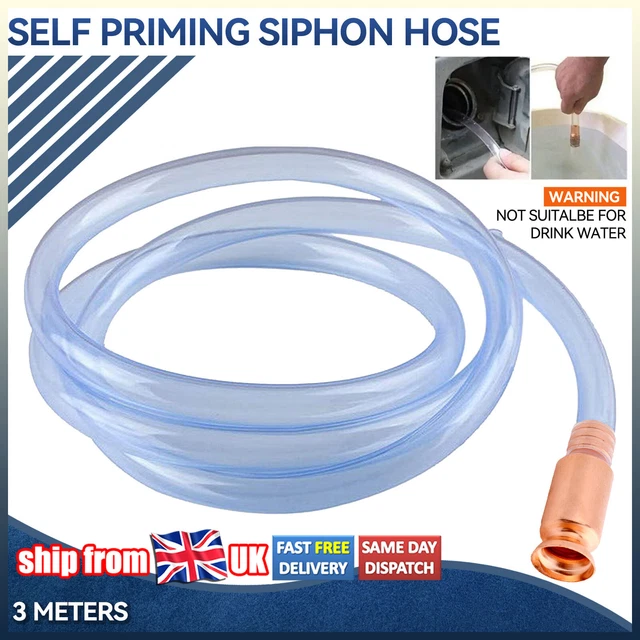 3/4'' 18MM X3M Copper Jiggler Jiggle Siphon Pump PVC Pipe Hose Fuel Transfer 24 £9.59 - PicClick UK