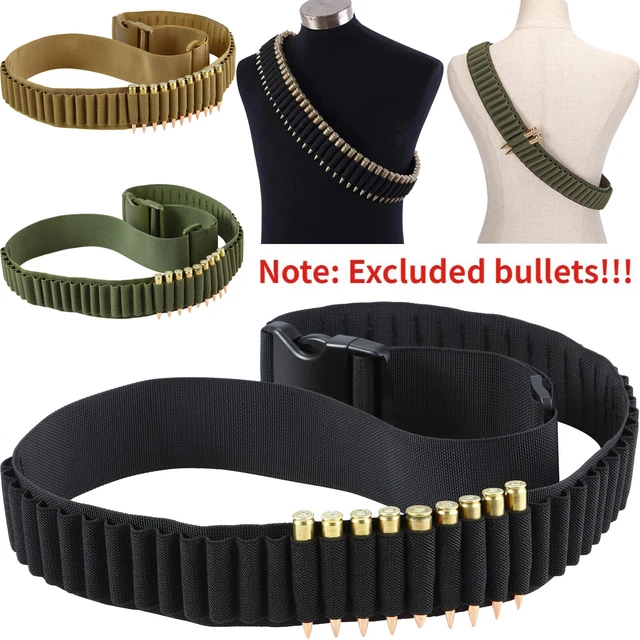 50 ROUNDS RIFLE Bullet Cartridge Bandolier Ammo Belt for .308 30-30 30 ...