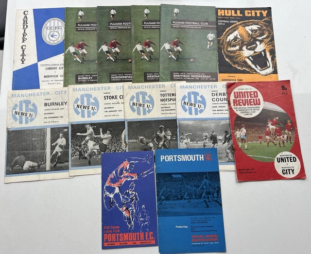 13 ASSORTED LEAGUE Club Programmes- 1967 to 1970 £5.40 - PicClick UK