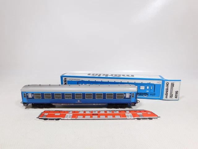 MÄRKLIN H0 AC 4116 Tin D-Train 50.80 524.4 Sncb Sg /Top + Box #EE362-0 ...