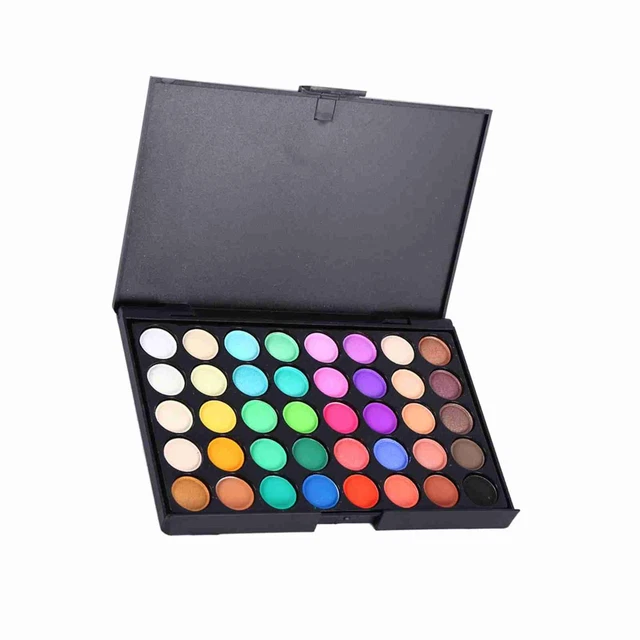 COSMETIC MATTE EYESHADOW Cream Eye Shadow Makeup Palette Shimmer Set 40 ...