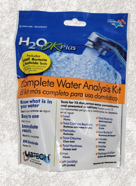 LABTECH LT5015 H2O OK Plus Complete Water Analysis Kit Pesticides ...