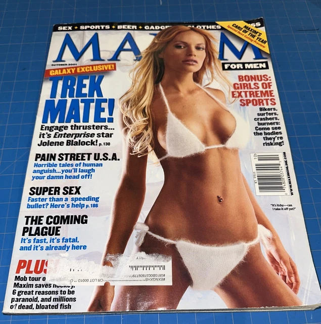 JOLENE BLALOCK OKTOBER 2001 MAXIM Magazin #46 JANUARY JONES / CHRIS KATTAN EUR 18,23 - PicClick DE