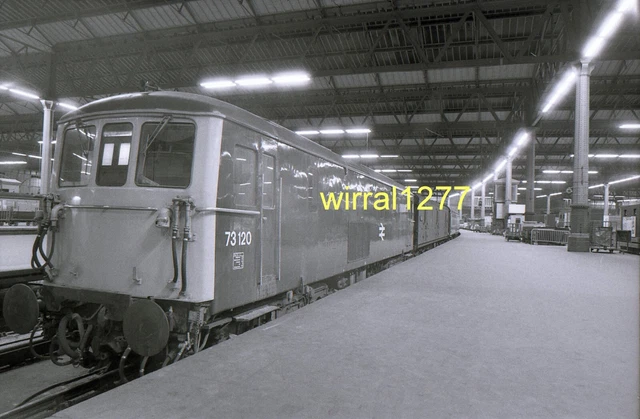 ORIGINAL RAILWAY PHOTOGRAPHIC negative Class 73 73120 at Waterloo £2.50 ...