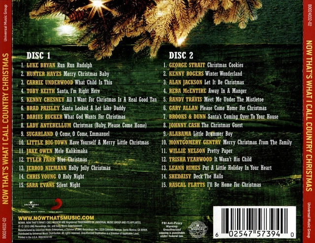VARIOUS ARTISTS - Now That's What I Call A Country Christmas New Cd £28 ...