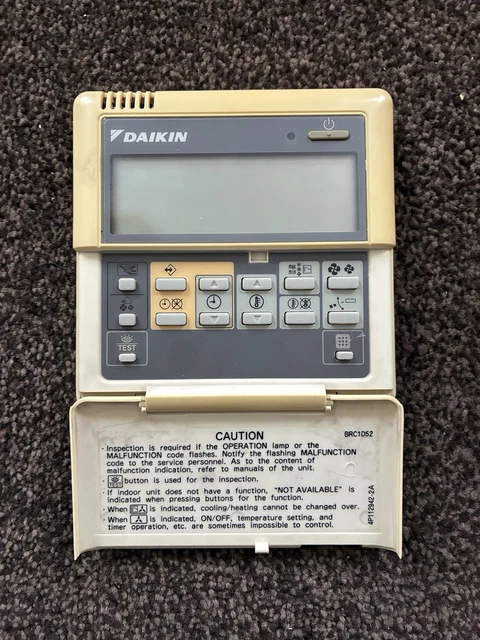 DAIKIN BRC1D52 HARD-WIRED AC Remote Controller £16.32 - PicClick UK