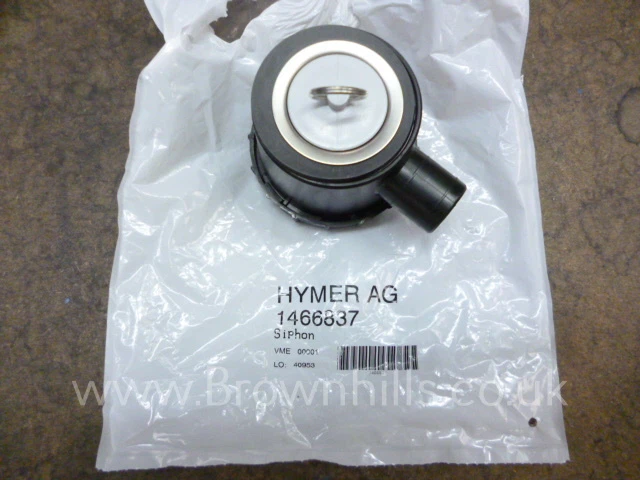 HYMER ERIBA MOTORHOME Caravan Single Waste Trap Assembly - With Plug £ ...