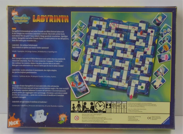 RAVENSBURGER SPONGEBOB CRAZY Labyrinth - Laying Game Board Game - NEW £ ...
