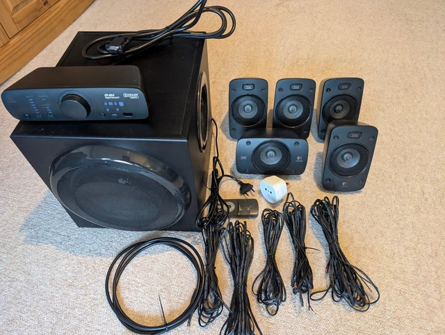 LOGITECH Z906 5.1 Surround Sound Speaker System 1000 Watts Peak Power £ ...