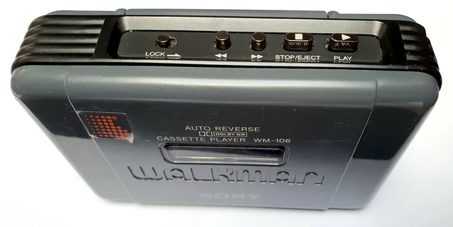 EXTREMELY RARE SONY Walkman Wm-106 Stereo Cassette Player With inbuilt ...