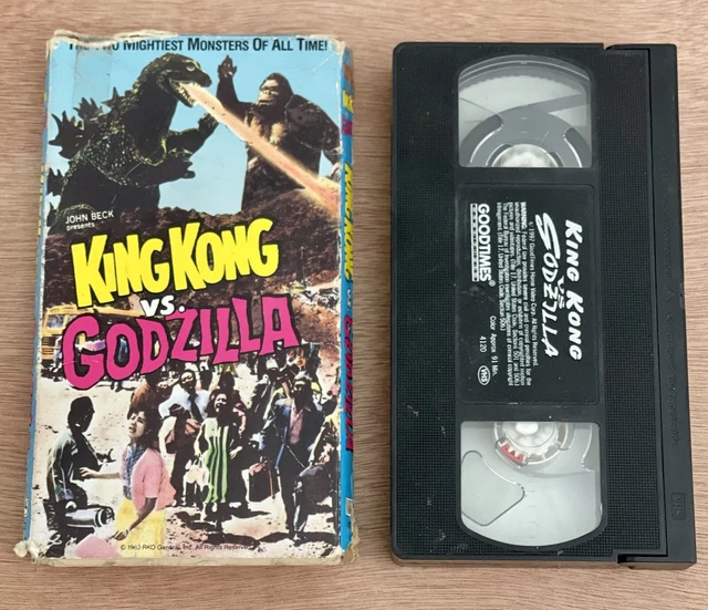 RARE VINTAGE KING Kong vs Godzilla (1963) VHS 1987, Goodtimes Home Video £14.12 - PicClick UK