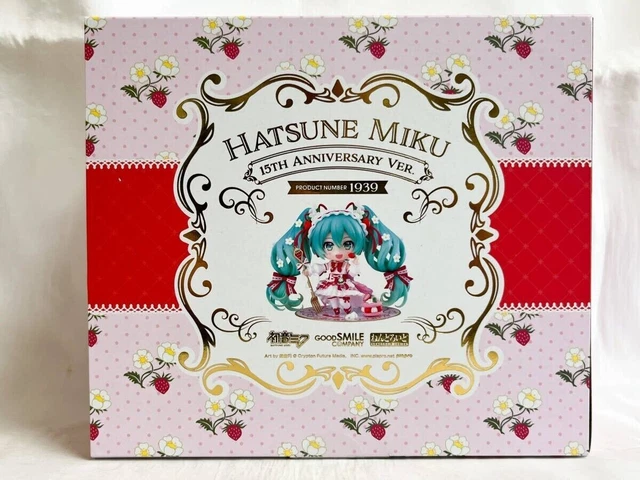NENDOROID 1939 MIKU Hatsune 15th Anniversaire Version Figurine Fraise ...